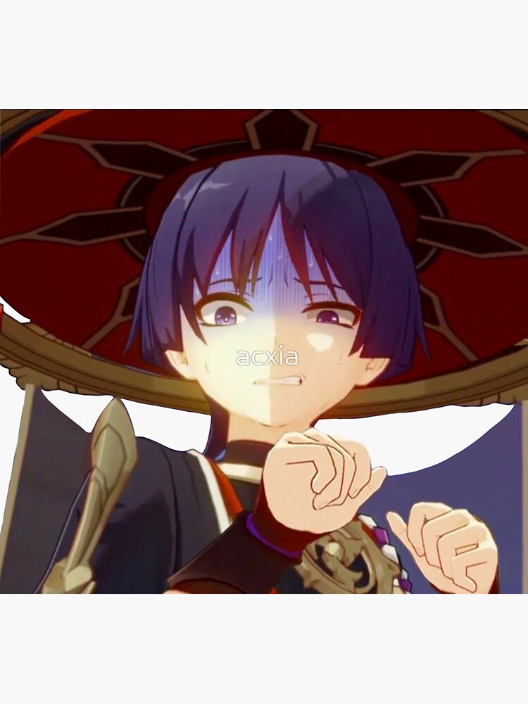 "Disgusted Scaramouche" Sticker for Sale by acxia | Redbubble