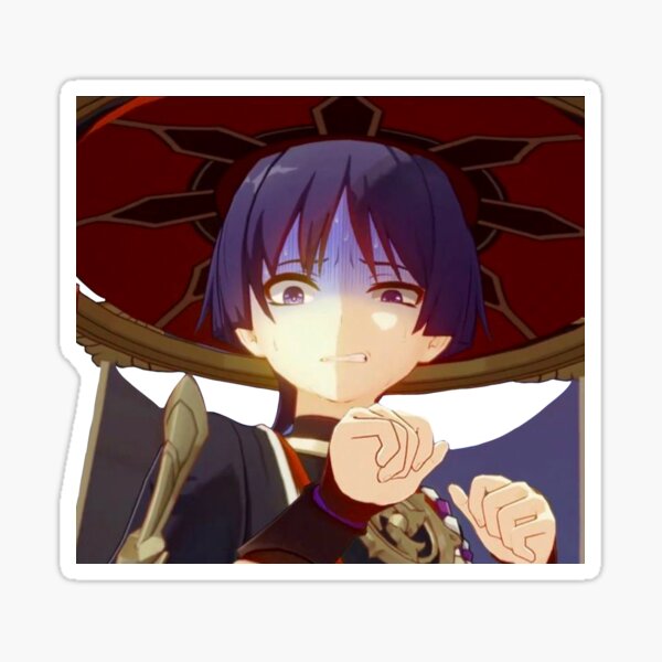 "Disgusted Scaramouche" Sticker for Sale by acxia | Redbubble