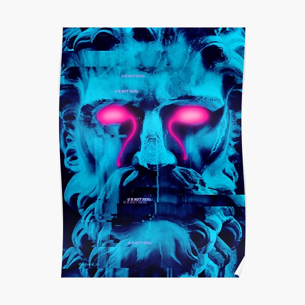 "Crying Zeus " Poster by HiddenDimension | Redbubble