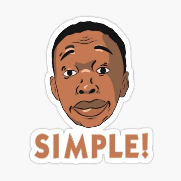 "Khaby Lame - Simple! Classic" Sticker for Sale by AbelyHarris | Redbubble