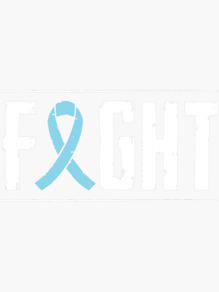 "Prostate Cancer Awareness Fight Cancer Ribbon" Sticker for Sale by ...