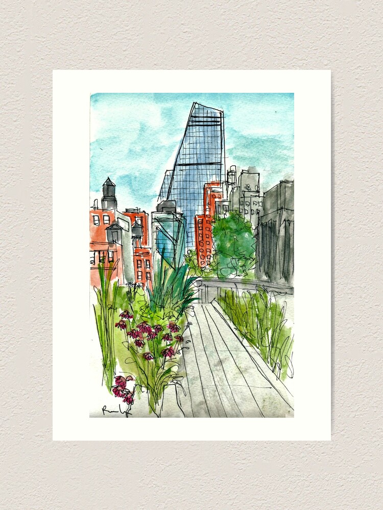 "High Line" Art Print for Sale by rowanwu | Redbubble