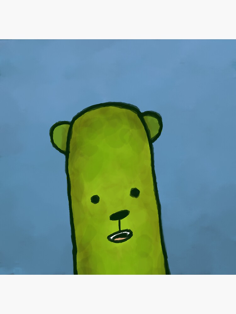 "Pickle Bear" Sticker for Sale by jordanlyric | Redbubble