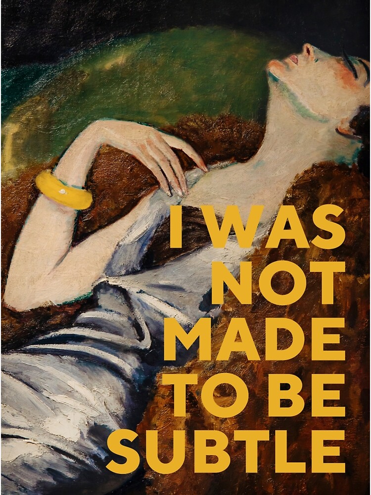 "I Was Not Made To Be" Poster for Sale by jasonbradly | Redbubble