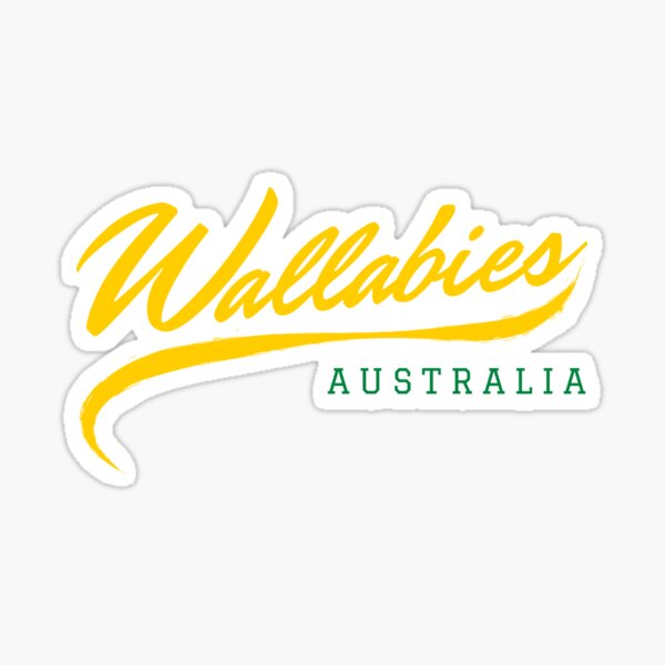 "Wallabies" Sticker for Sale by cafeteeria | Redbubble