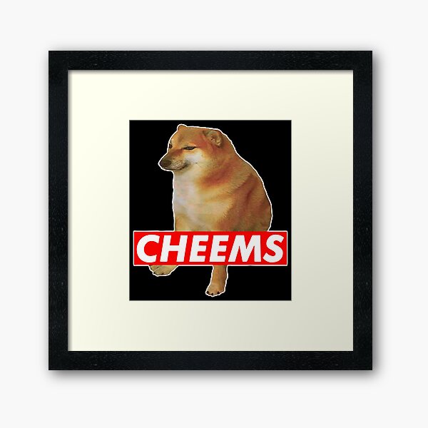 "Cheems Doge" Framed Art Print for Sale by shinarter | Redbubble