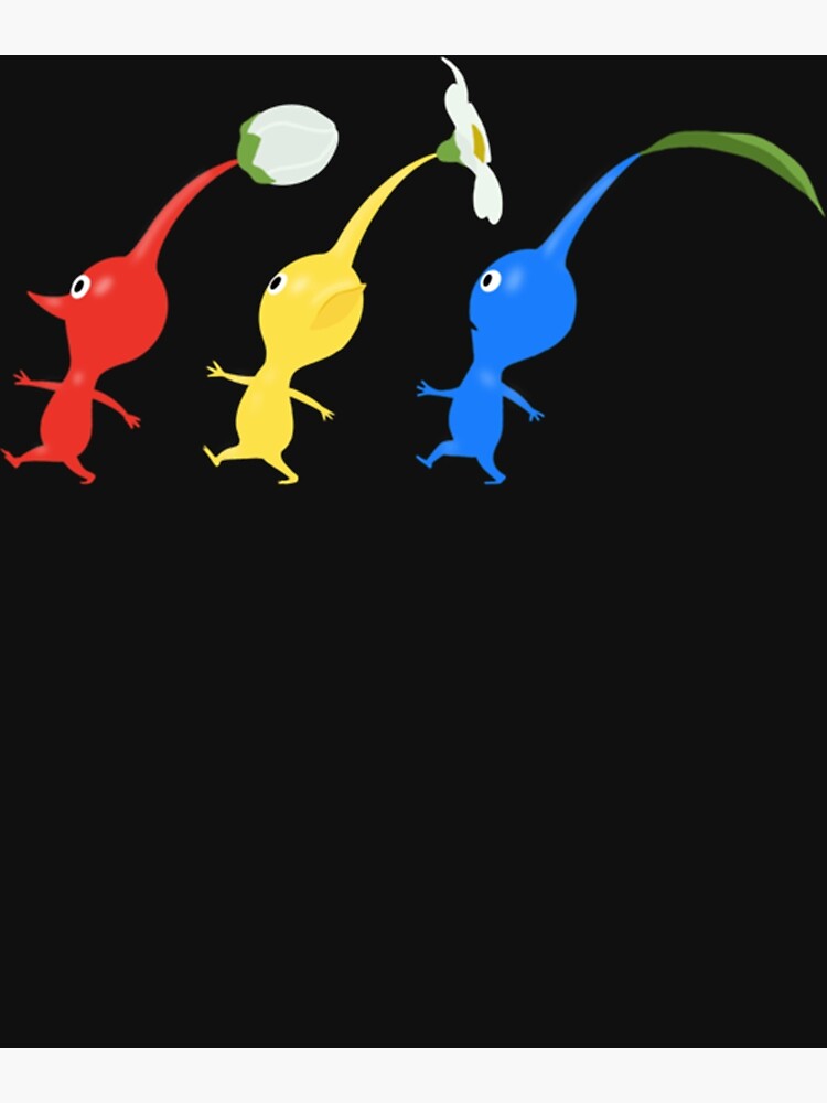 "3 Pikmin Running" Poster for Sale by JefferyMc01 | Redbubble