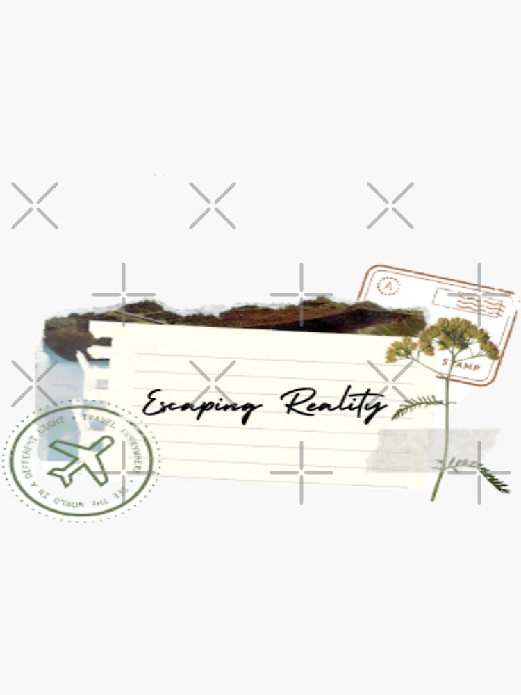"Escaping Reality" Sticker for Sale by IMCons | Redbubble