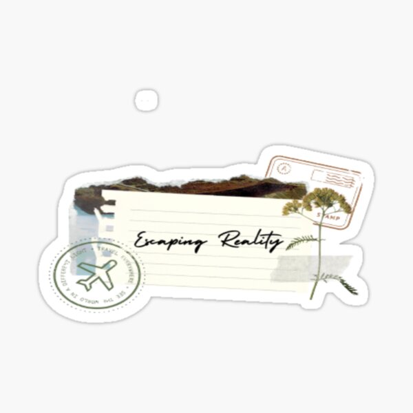 "Escaping Reality" Sticker for Sale by IMCons | Redbubble