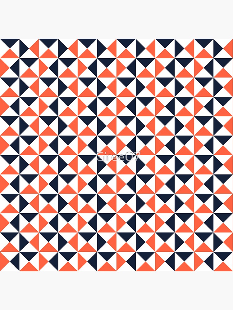 "Tri shapes old geometry pattern" Sticker for Sale by Giree07 | Redbubble