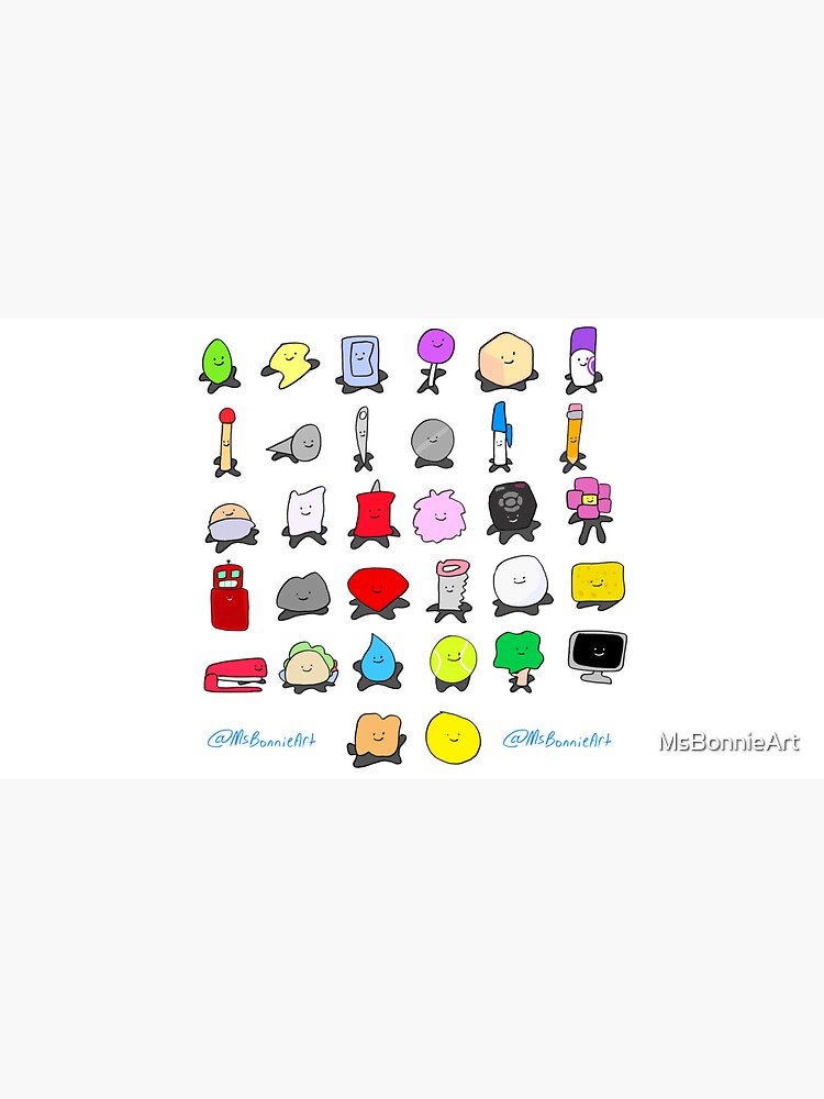 "Bfdi All Contestants Pack Part 2" Bucket Hat for Sale by MsBonnie ...