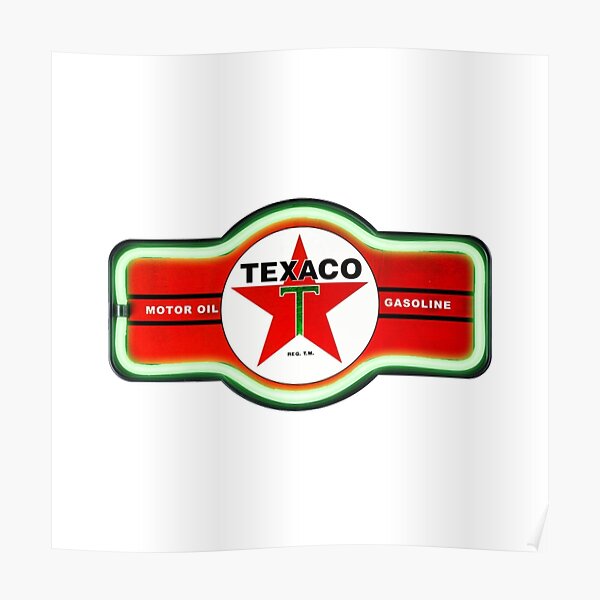 "BEST SELLING - Texaco" Poster by ClaytonWorks | Redbubble