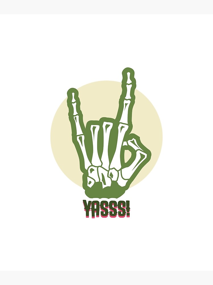 "excited skeleton" Poster for Sale by HKST11 | Redbubble