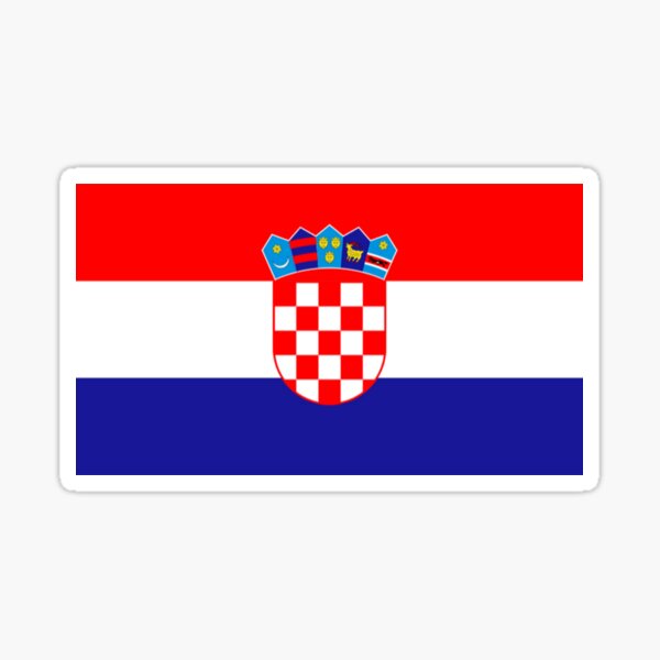 "Croatia flag" Sticker by 1catdaddy | Redbubble