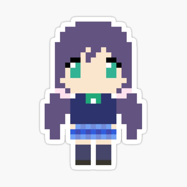 "Pixel Nozomi" Sticker for Sale by yourkawaiidream | Redbubble