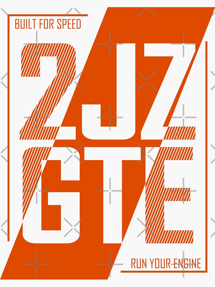 "Run Your Engine 2JZ-GTE Toyota Supra MK IV" Sticker for Sale by ...