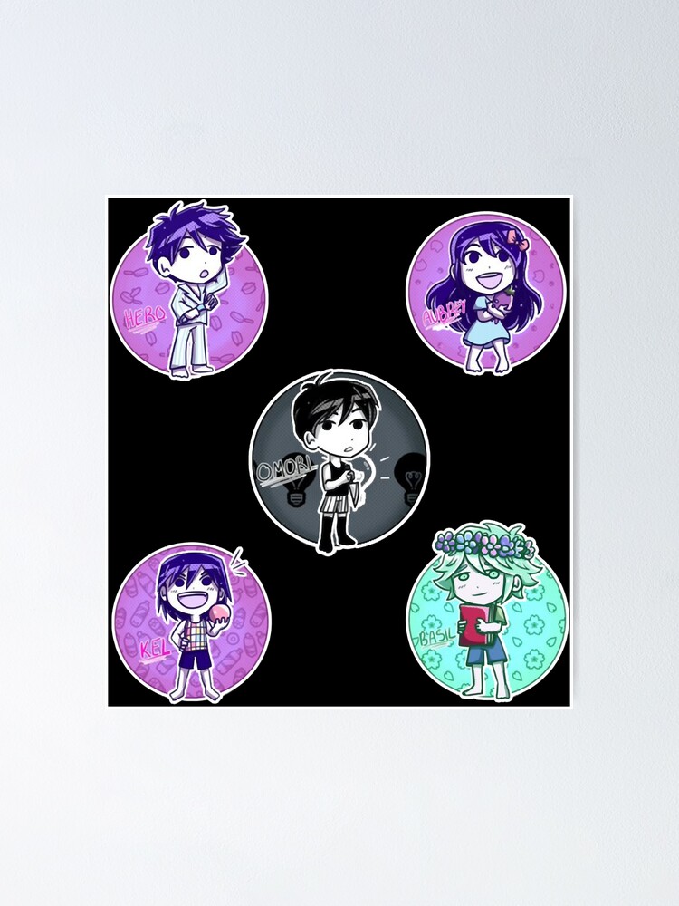 "Omori characters symbol" Poster for Sale by HoughDavid | Redbubble