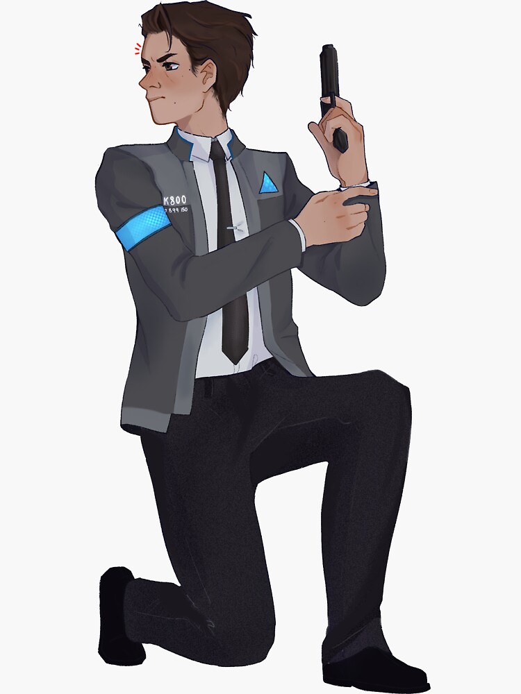 "RK800 - Connor" Sticker for Sale by koytix | Redbubble