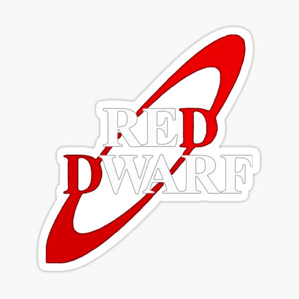 "Red Dwarf Logo" Sticker for Sale by AgustinKutch | Redbubble