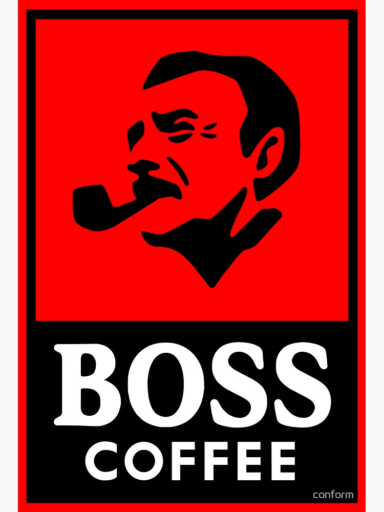"BOSS Coffee logo" Sticker for Sale by conform | Redbubble