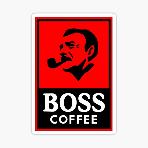 "BOSS Coffee logo" Sticker for Sale by conform | Redbubble