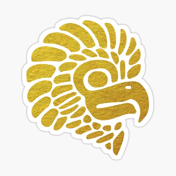 "Gold Mexican Eagle" Sticker for Sale by limitlezz | Redbubble