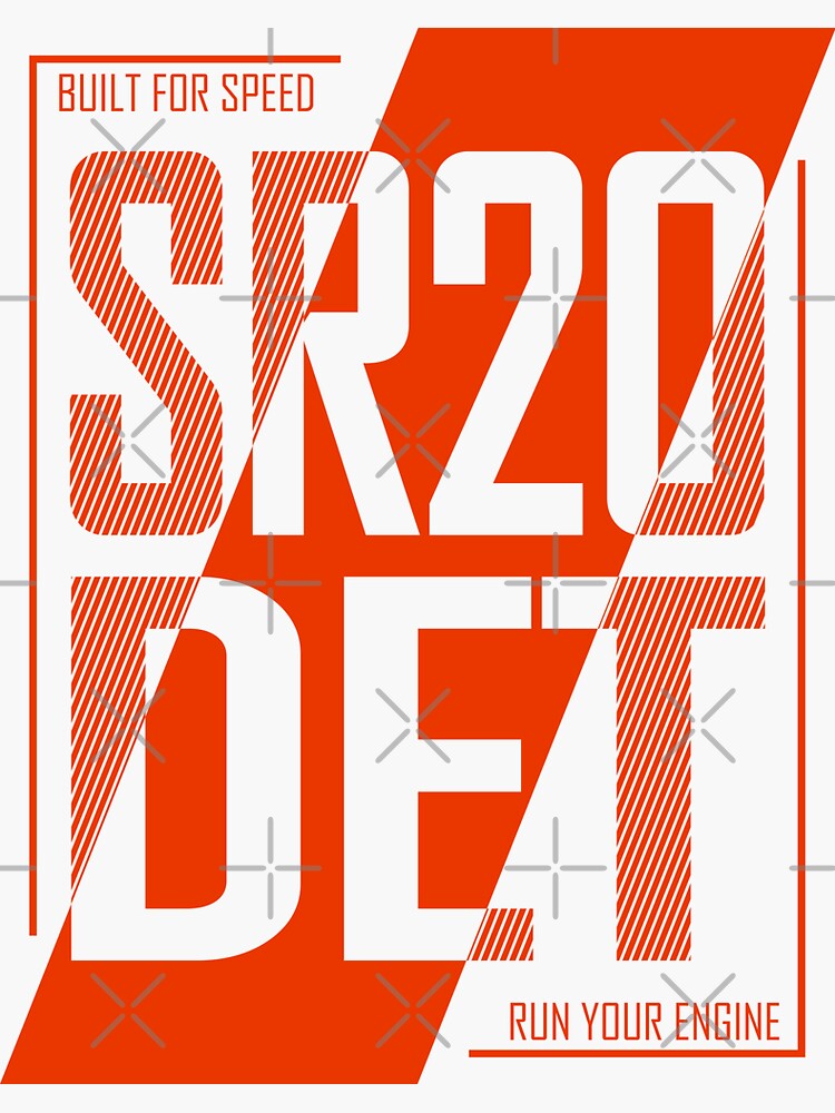 "Run Your Engine SR20-DET Nissan Silvia 180SX 200SX" Sticker for Sale ...