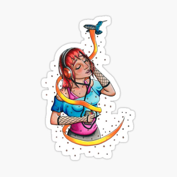 "Retro 80s Teenager (ABB)" Sticker for Sale by MBsWorkshop | Redbubble