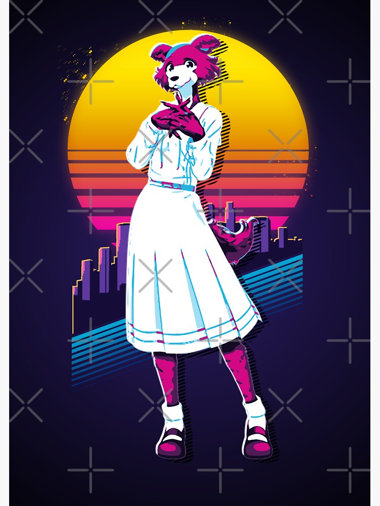 "Juno - Beastars *80s retro*" Sticker for Sale by MyRetroArt | Redbubble