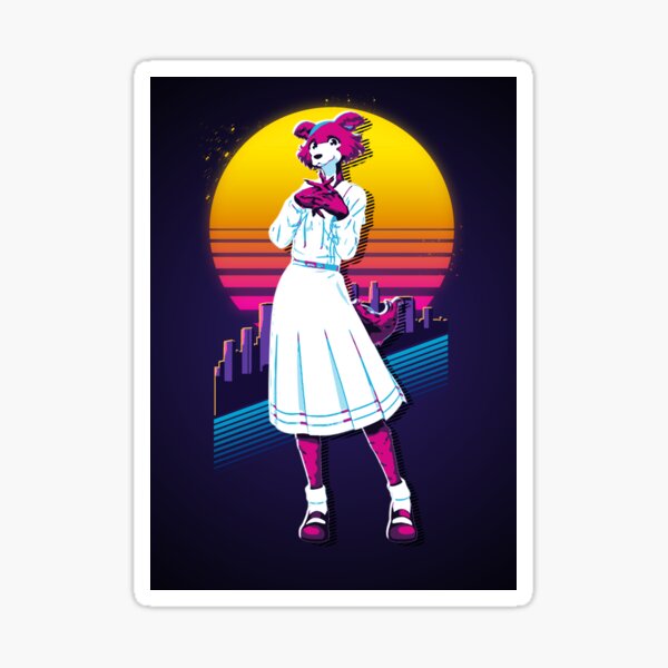 "Juno - Beastars *80s retro*" Sticker for Sale by MyRetroArt | Redbubble