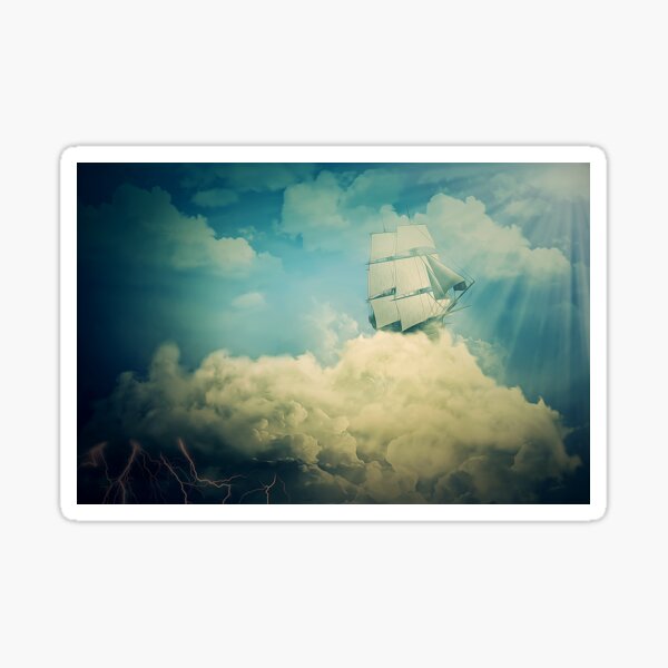 "Air floating" Sticker by psychoshadow | Redbubble