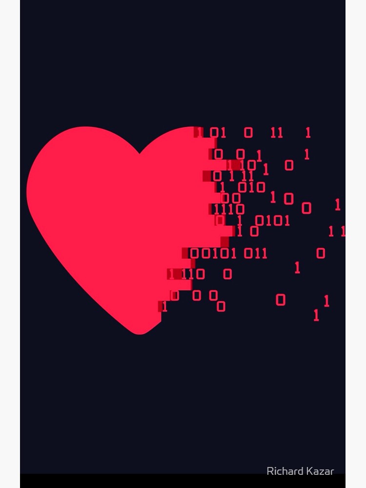 "Matrix heart" Sticker for Sale by Richardkazar23 | Redbubble
