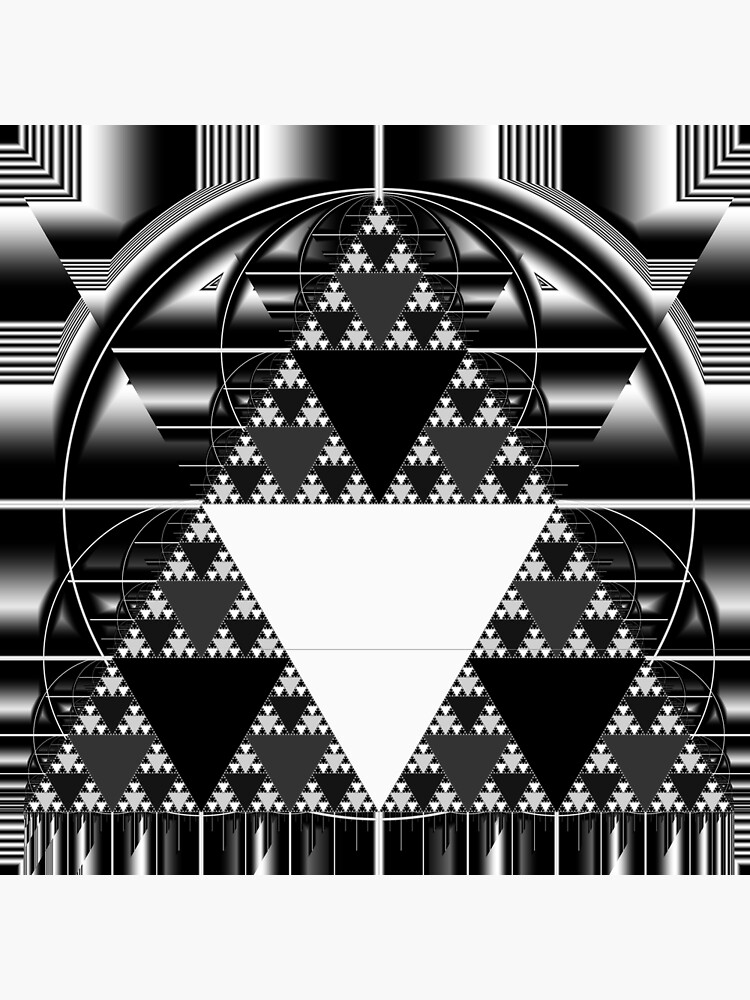 "Monochrome, Sierpinski Triangle" Poster for Sale by rupertrussell ...