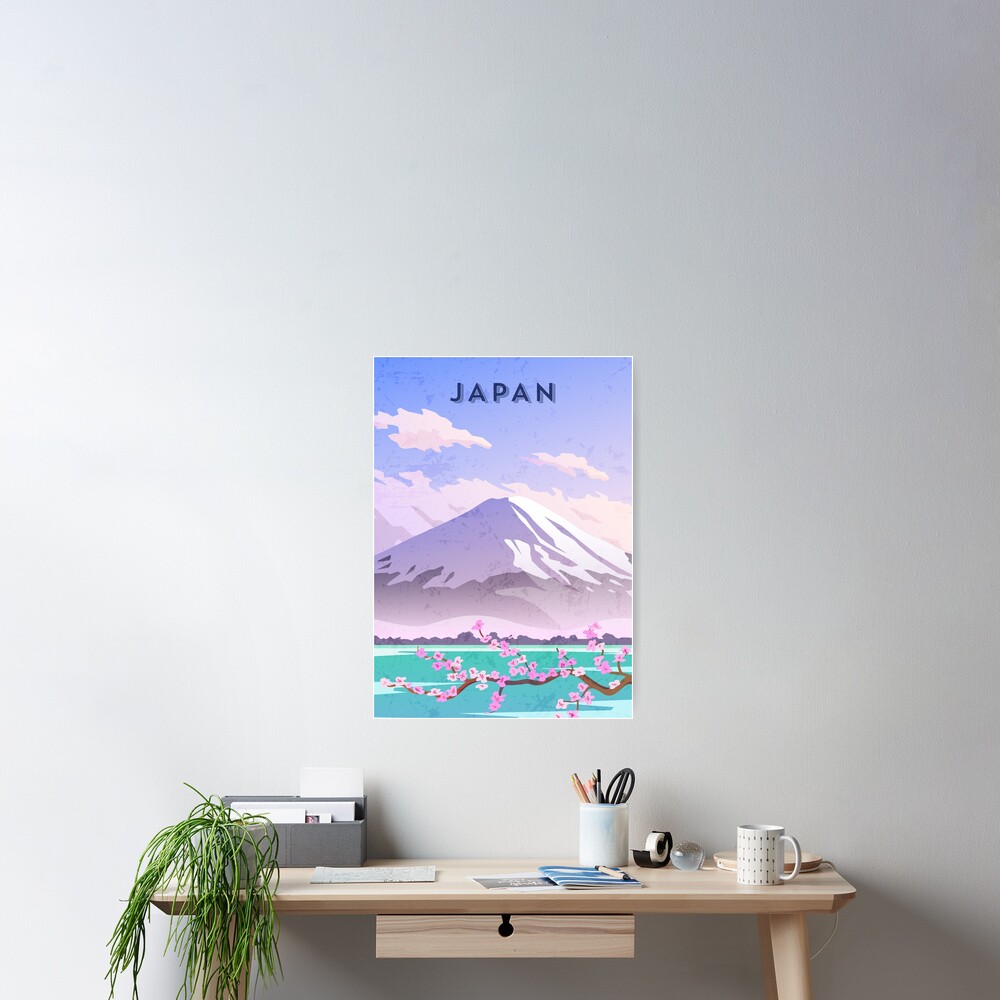 "Japan, Tokio - Retro travel minimalistic poster" Poster for Sale by ...