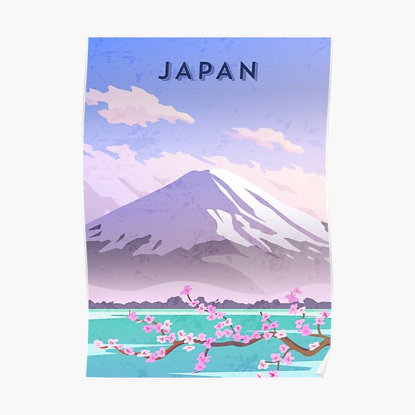"Japan, Tokio - Retro travel minimalistic poster" Poster for Sale by ...