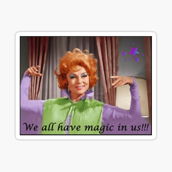"Endora - Bewitched " Sticker for Sale by WillieAustin | Redbubble