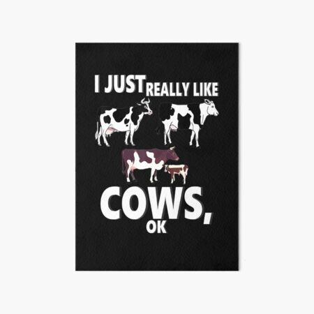 "Cows Ok Cattle Animal" Art Board Print for Sale by Uptonc | Redbubble