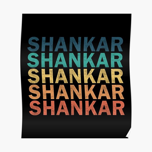 Póster «Camiseta con nombre de Shankar - Camiseta de artículo de regalo ...