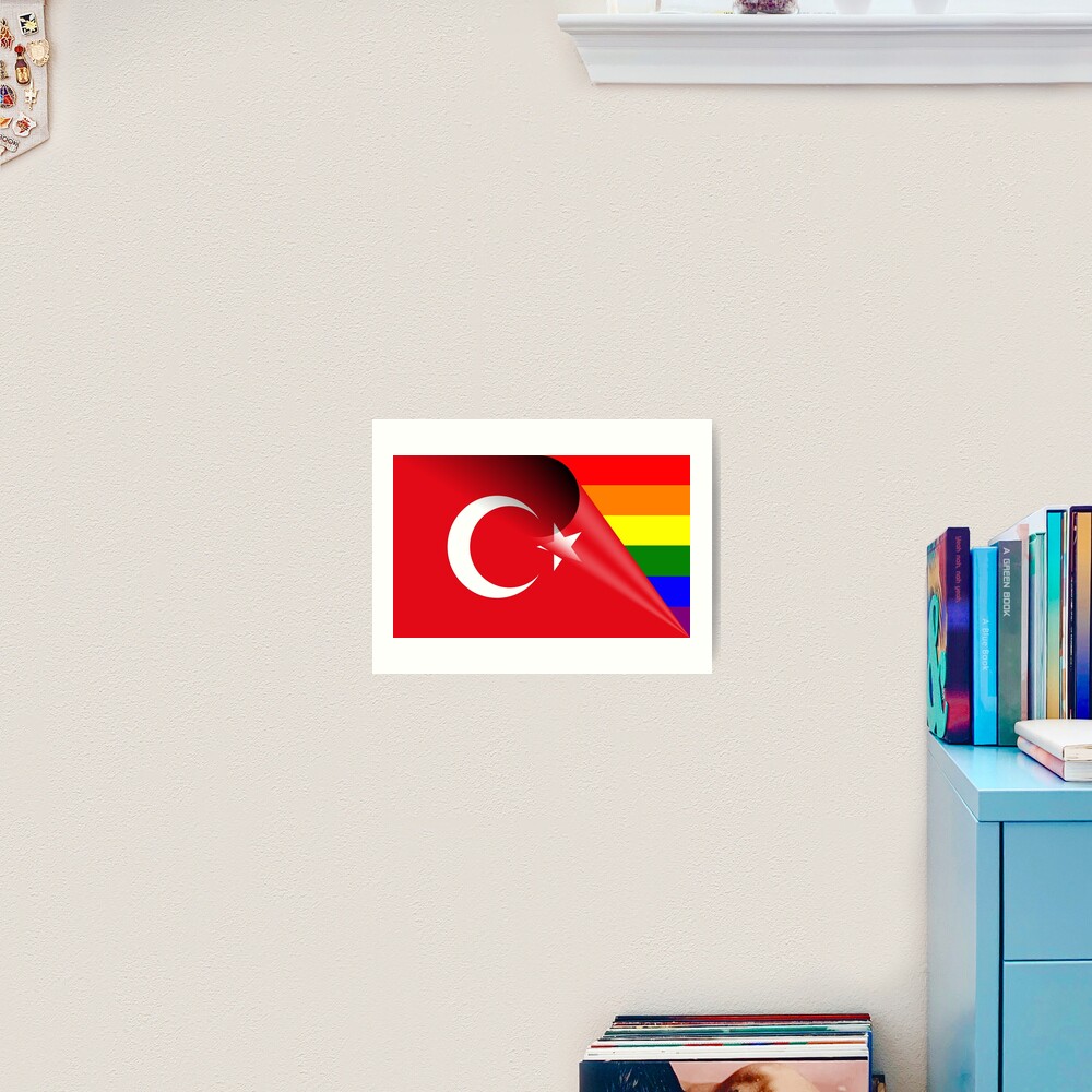 "Turkey Flag Gay Pride Rainbow Flag" Art Print by bigbadbear | Redbubble