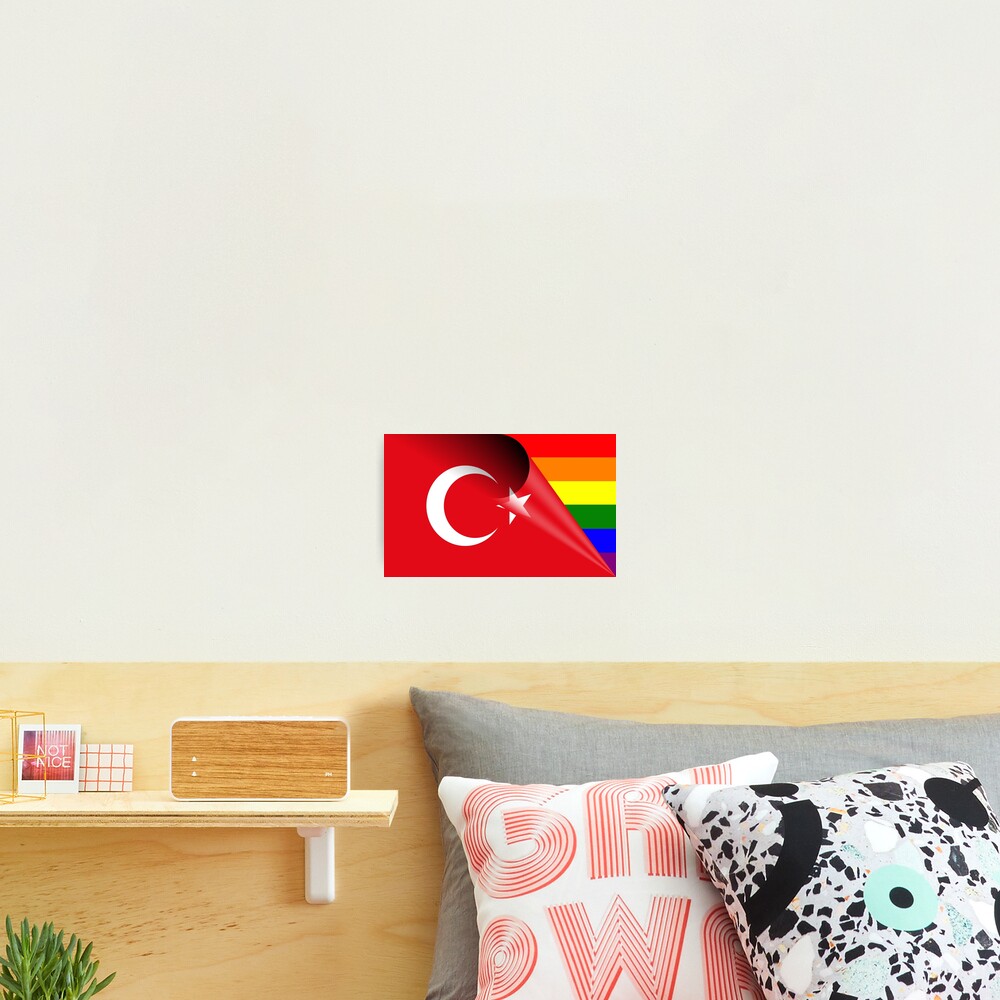 "Turkey Flag Gay Pride Rainbow Flag" Photographic Print for Sale by ...