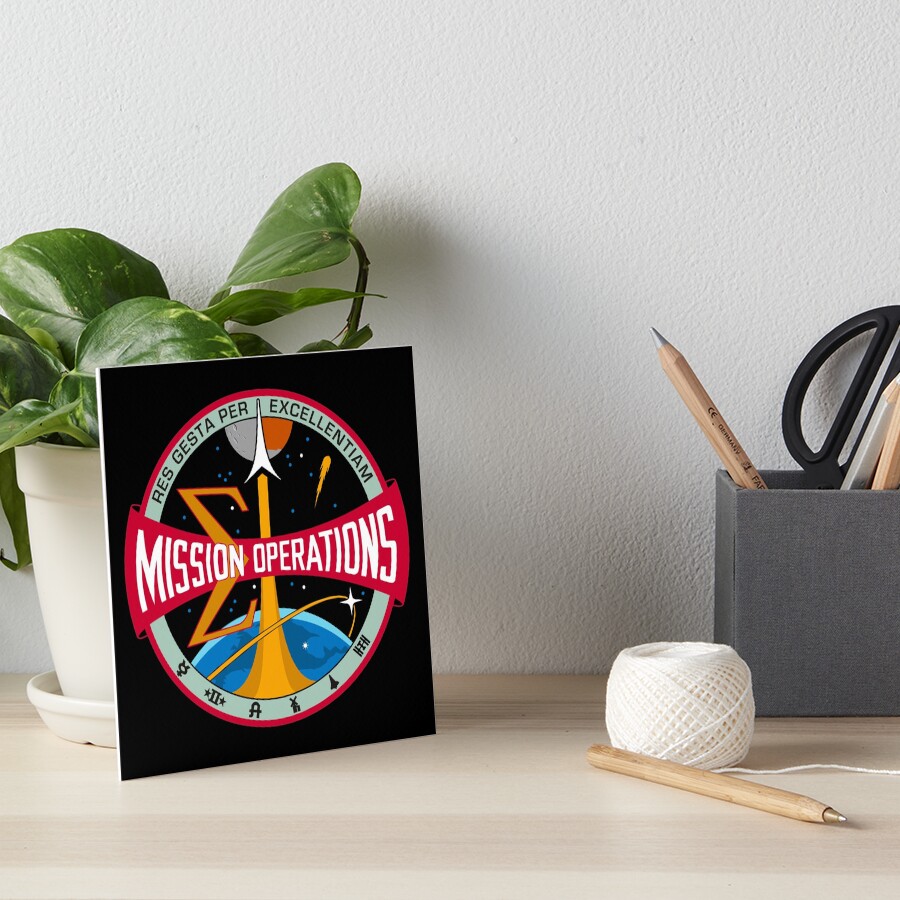 "NASA Flight Operations Directorate patch" Art Board Print by ...