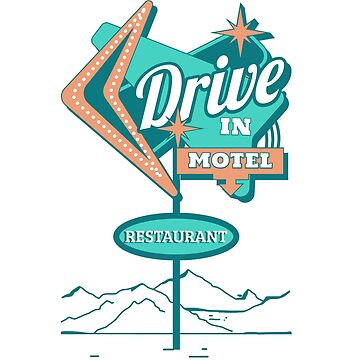 "Drive-In Motel Design" Poster for Sale by Artpace | Redbubble