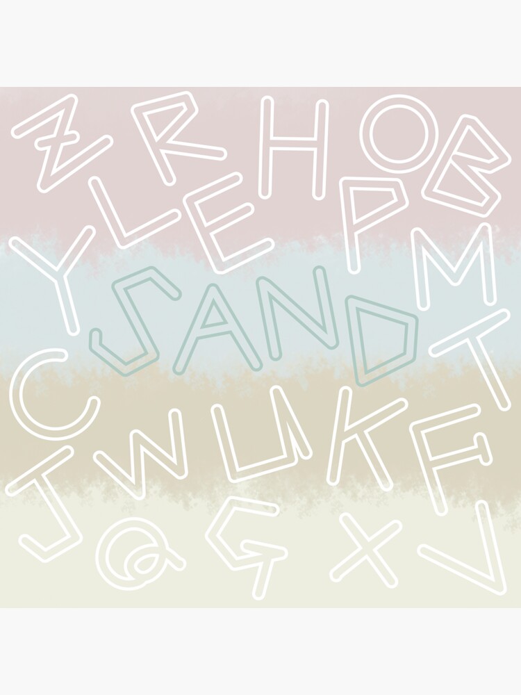 "sand word art" Sticker for Sale by lanikaishop | Redbubble