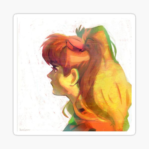 "Asuka, 2/3" Sticker for Sale by scaramacaistuff | Redbubble