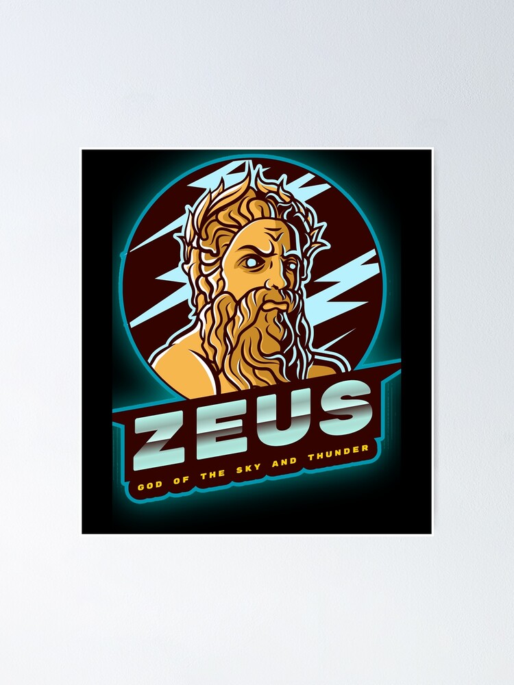 "Zeus Sticker" Poster for Sale by LindbergJames | Redbubble
