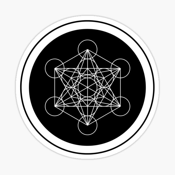 "Metatron Cube" Sticker by 13thVoid | Redbubble