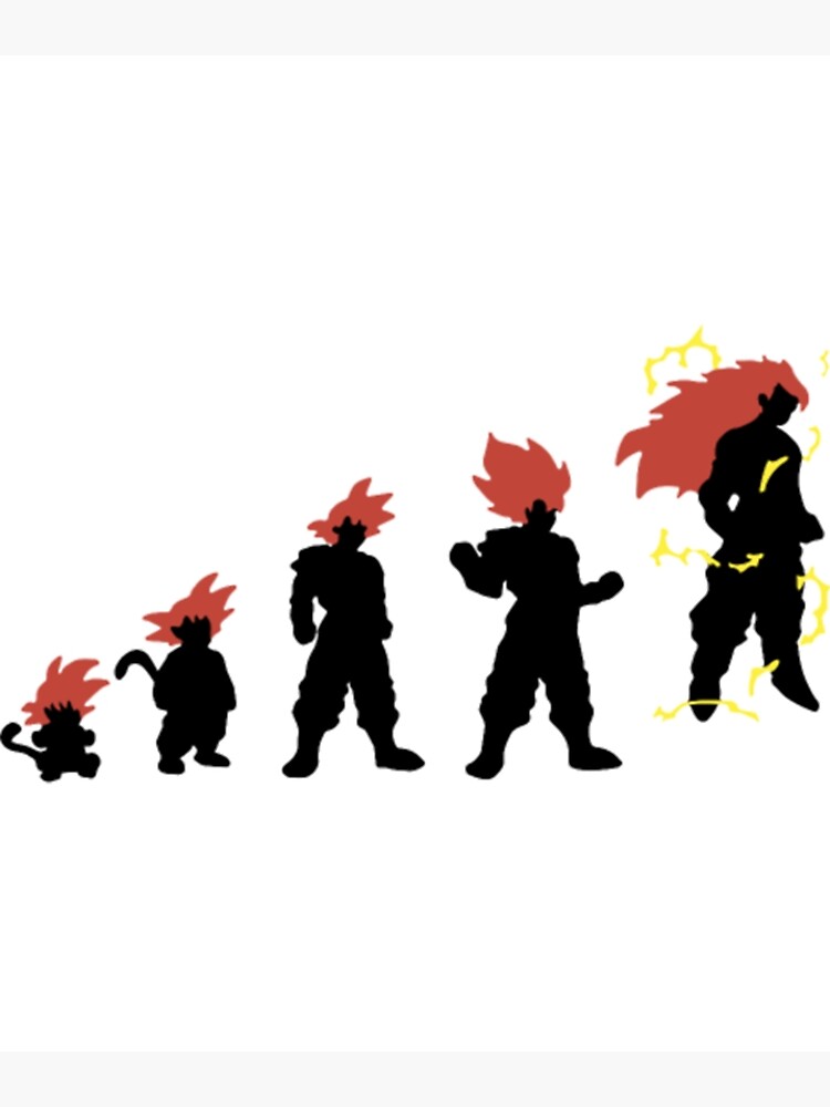 "Evolution of Dragon Ball Z Saiyan Goku" Canvas Print for Sale by ...