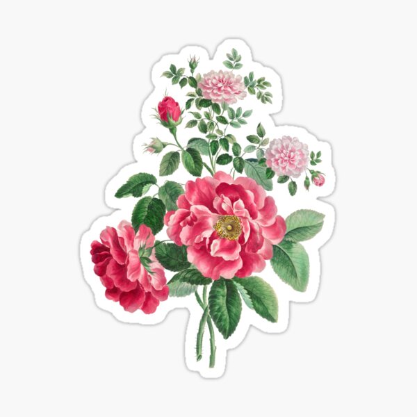 "Chinese Flower Painting" Sticker for Sale by KatarinaT19 | Redbubble
