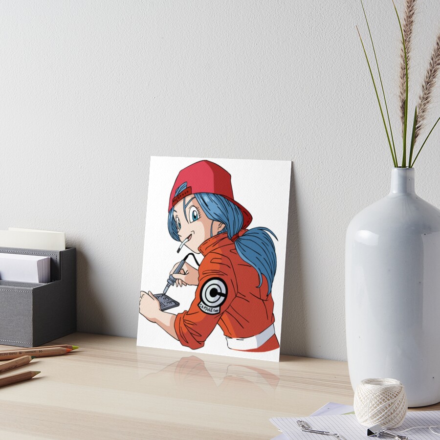 "Future Bulma - Dragon Ball" Art Board Print by trinhshirts | Redbubble