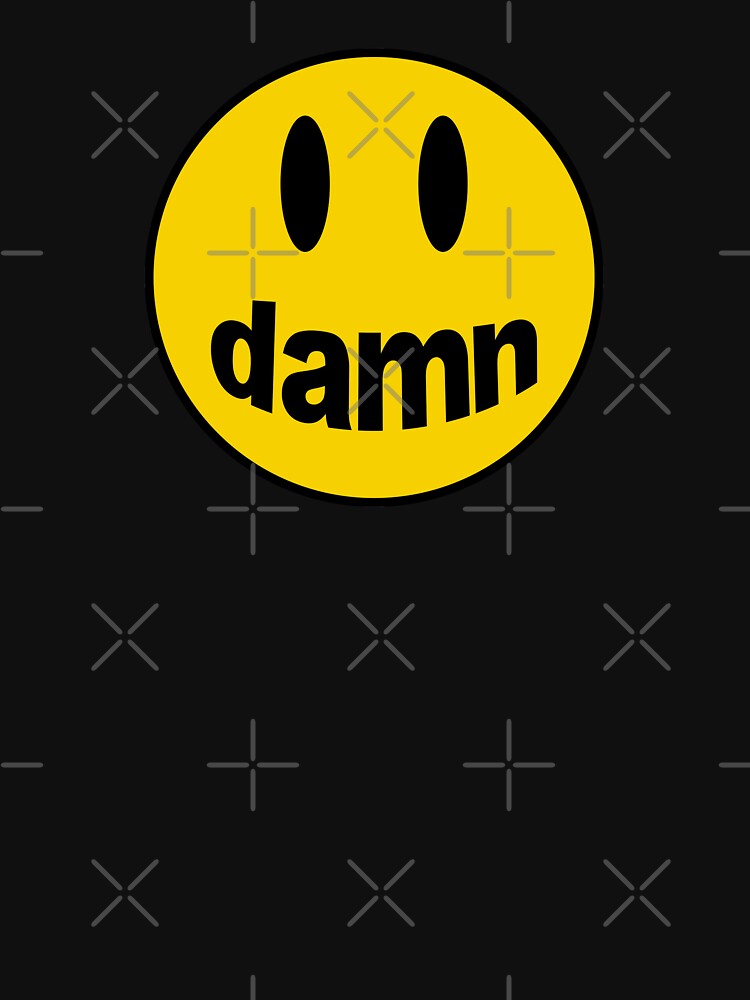 "Damn Smiley Face" T-shirt for Sale by chrismanubag | Redbubble ...